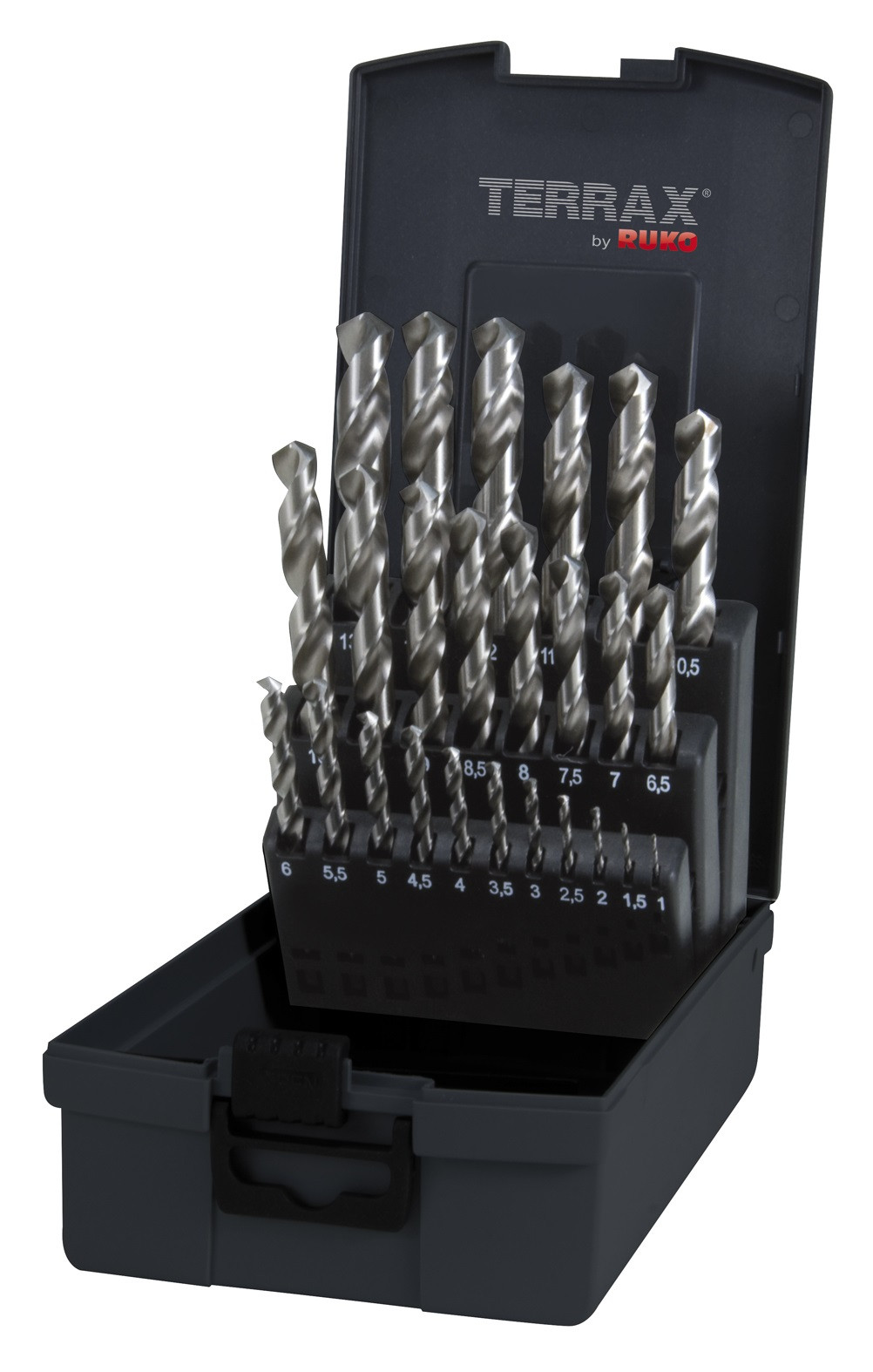 RUKO Terrax Borrsats 1-13mm HSS