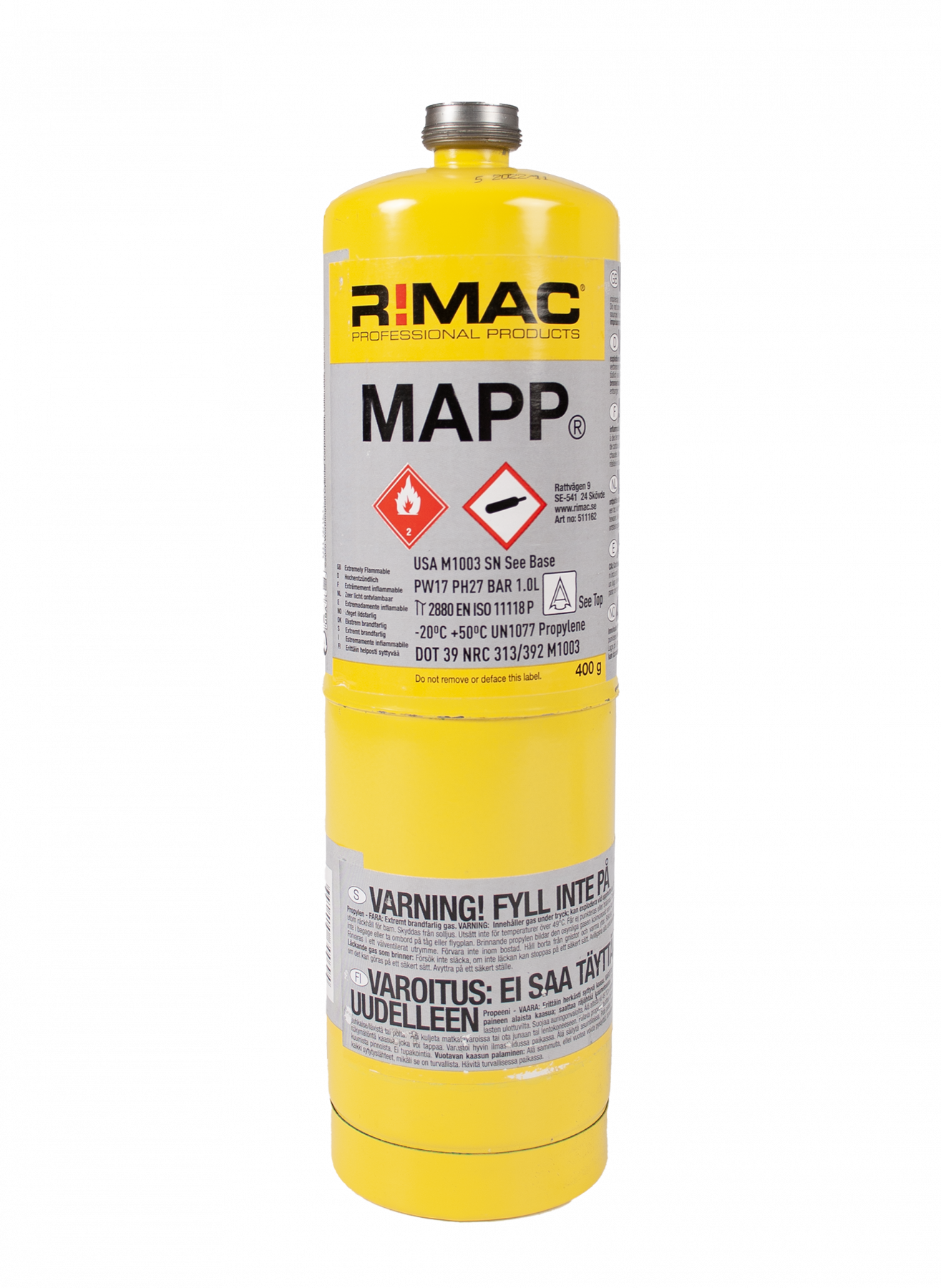 R!MAC MAPP-gasflaska 400gr