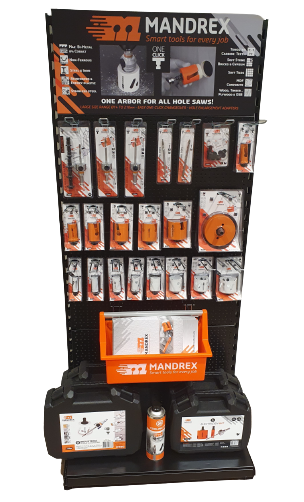 MANDREX Display ink TCT och Bi-metall hålsågar